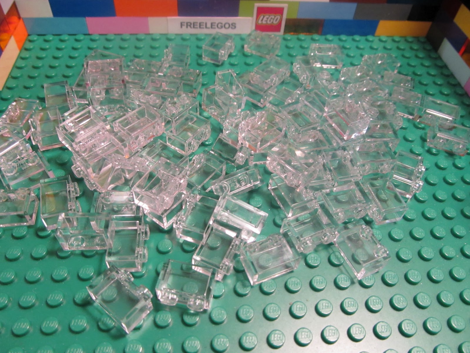 New 100 Pieces Lego Brick 1x2 Trans Clear 1 x 2 Lot | eBay