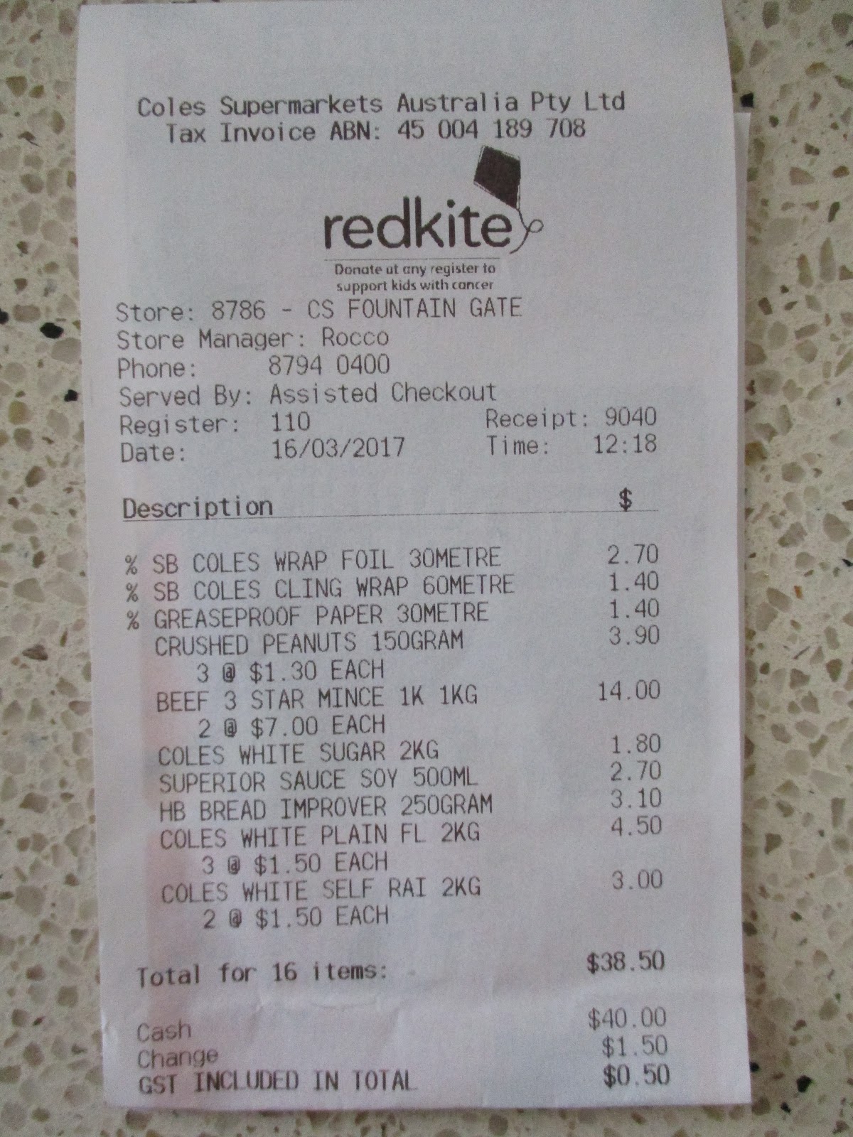 My Abundant Life: My Grocery Shopping List March 2017