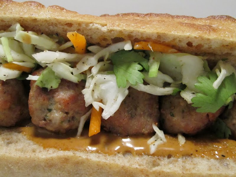 Jenn's Food Journey: Asian Meatball Subs with Hoisin Mayonnaise