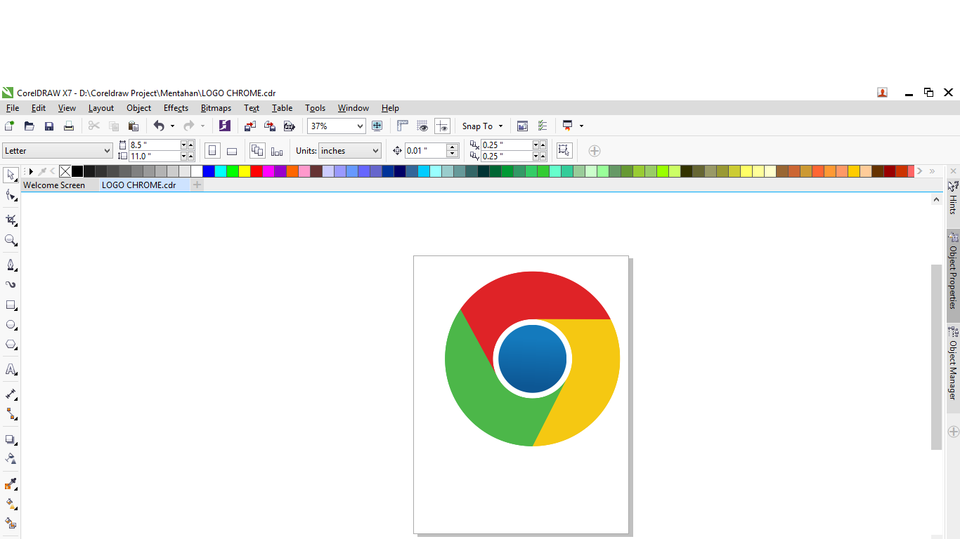 Cara Membuat Warna Chrome Di Coreldraw | Ide Perpaduan Warna