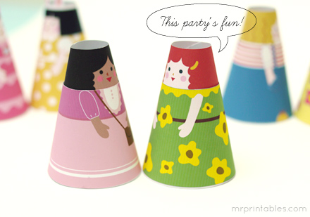 Cone Girls Paper Dolls - The Sweet Tidings