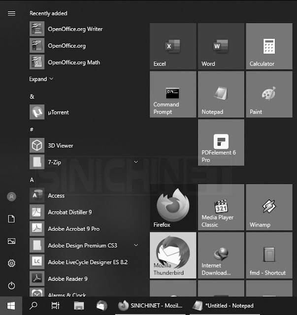 Cara Mengatasi Tampilan Grayscale (Hitam Putih) Windows 10 | SINICHINET