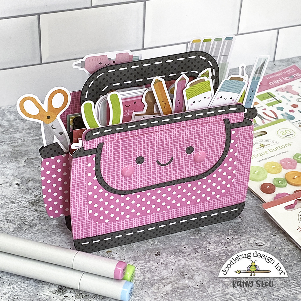 Doodlebug Design Inc Blog: CUTE & CRAFTY CRAFT CADDIE MINI ALBUM | with ...