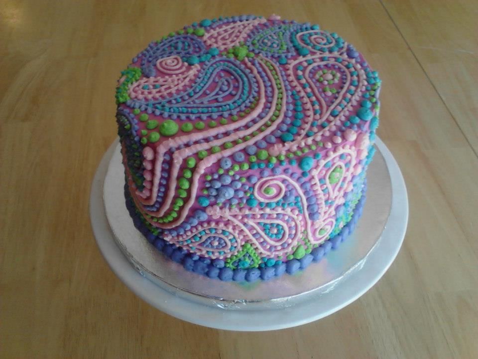 MaybeCakes: Pretty Paisley Cake