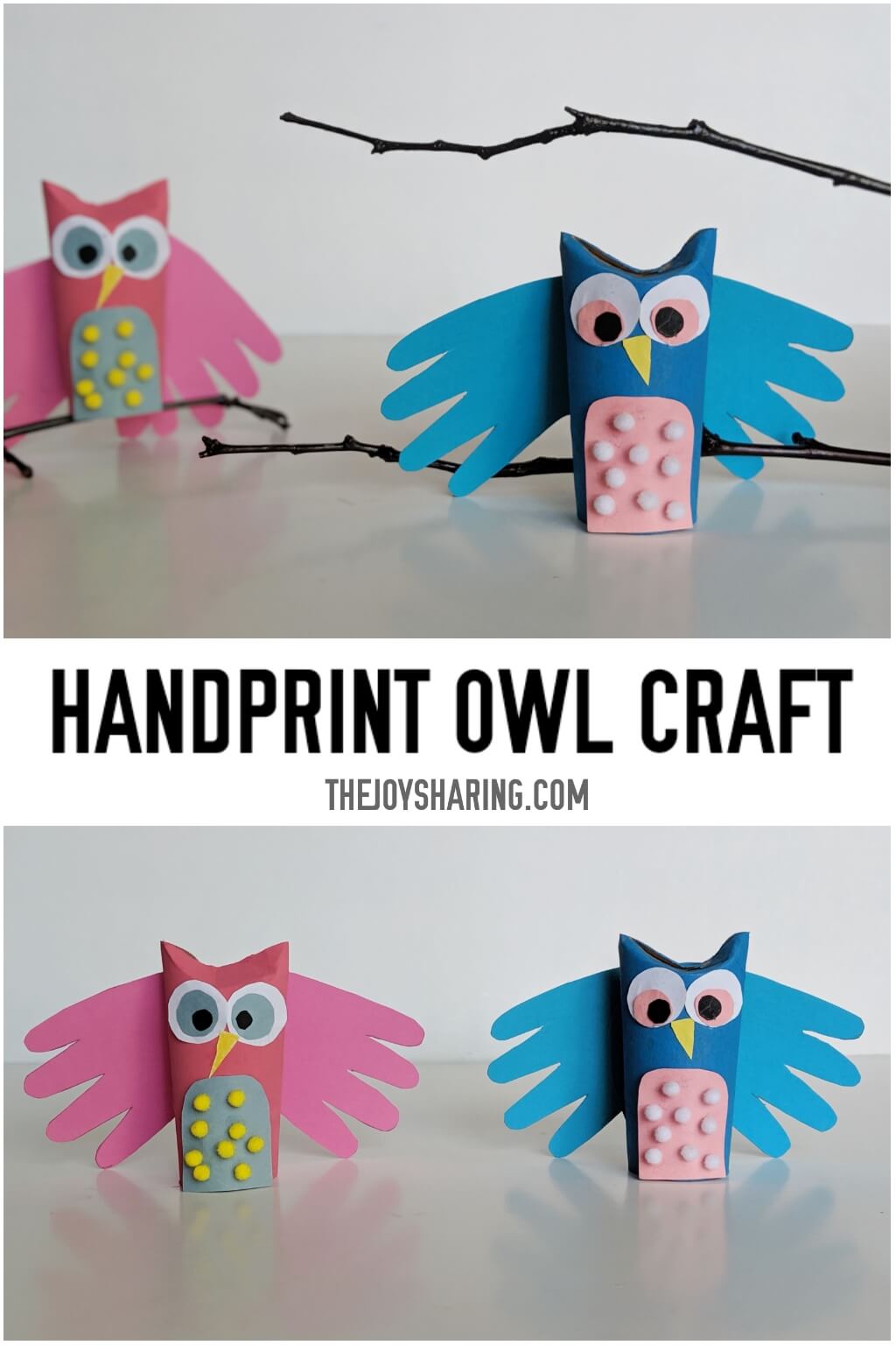 Handprint Owl Craft - The Joy of Sharing