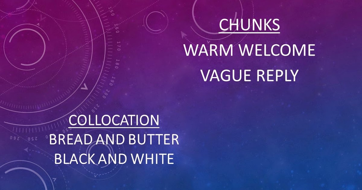 Learning English in Chunks