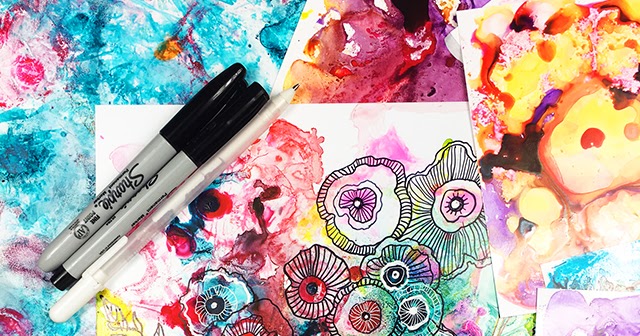 alisaburke: painting on photo paper