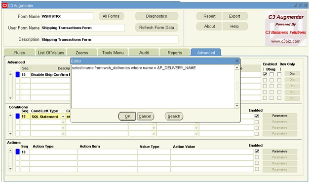 Oracle Apps Technical Concepts: Form Personalization using C3 Augument ...