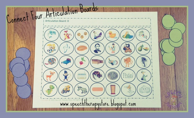 Speech Therapy: How to Play Connect Four Articulation Games
