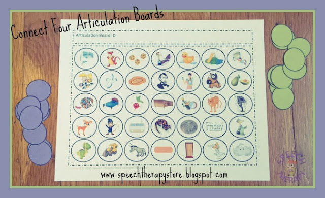 Speech Therapy: How to Play Connect Four Articulation Games