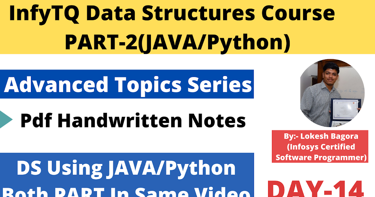 Infytq Data Structures Using Java Python Part 2 Notes Handwritten