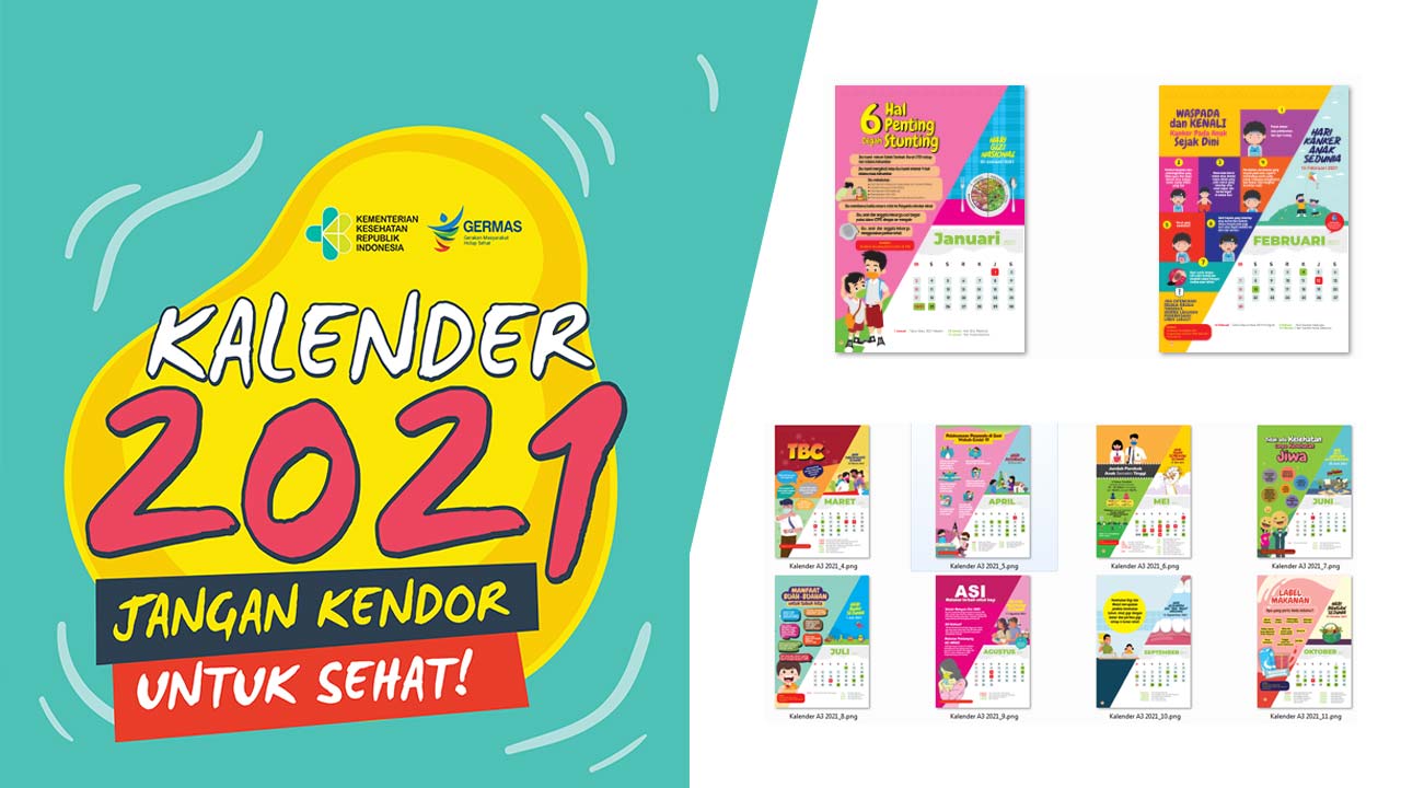 Download Kalender 2021 Bertema Kesehatan (JPG dan PDF)