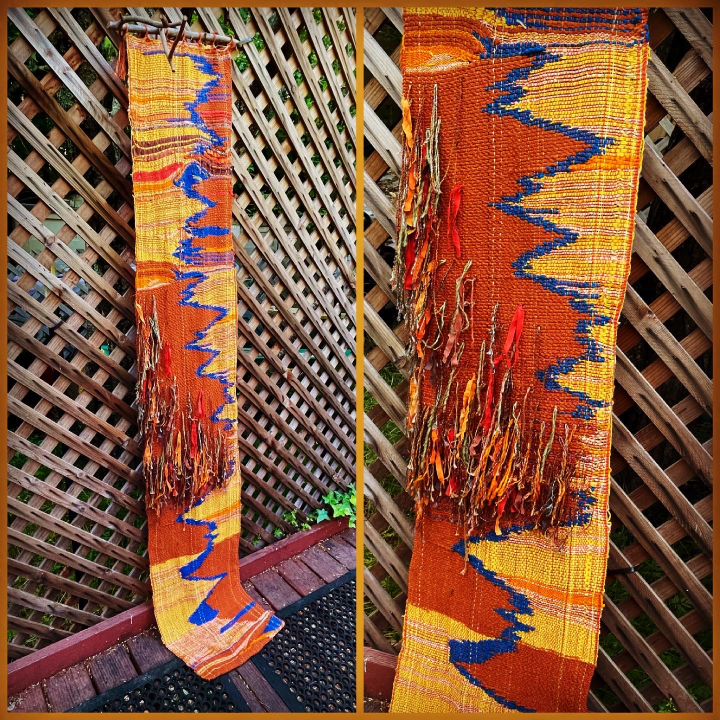 CENTERING WITH FIBER: weaving saori banners, and spinning on my ...