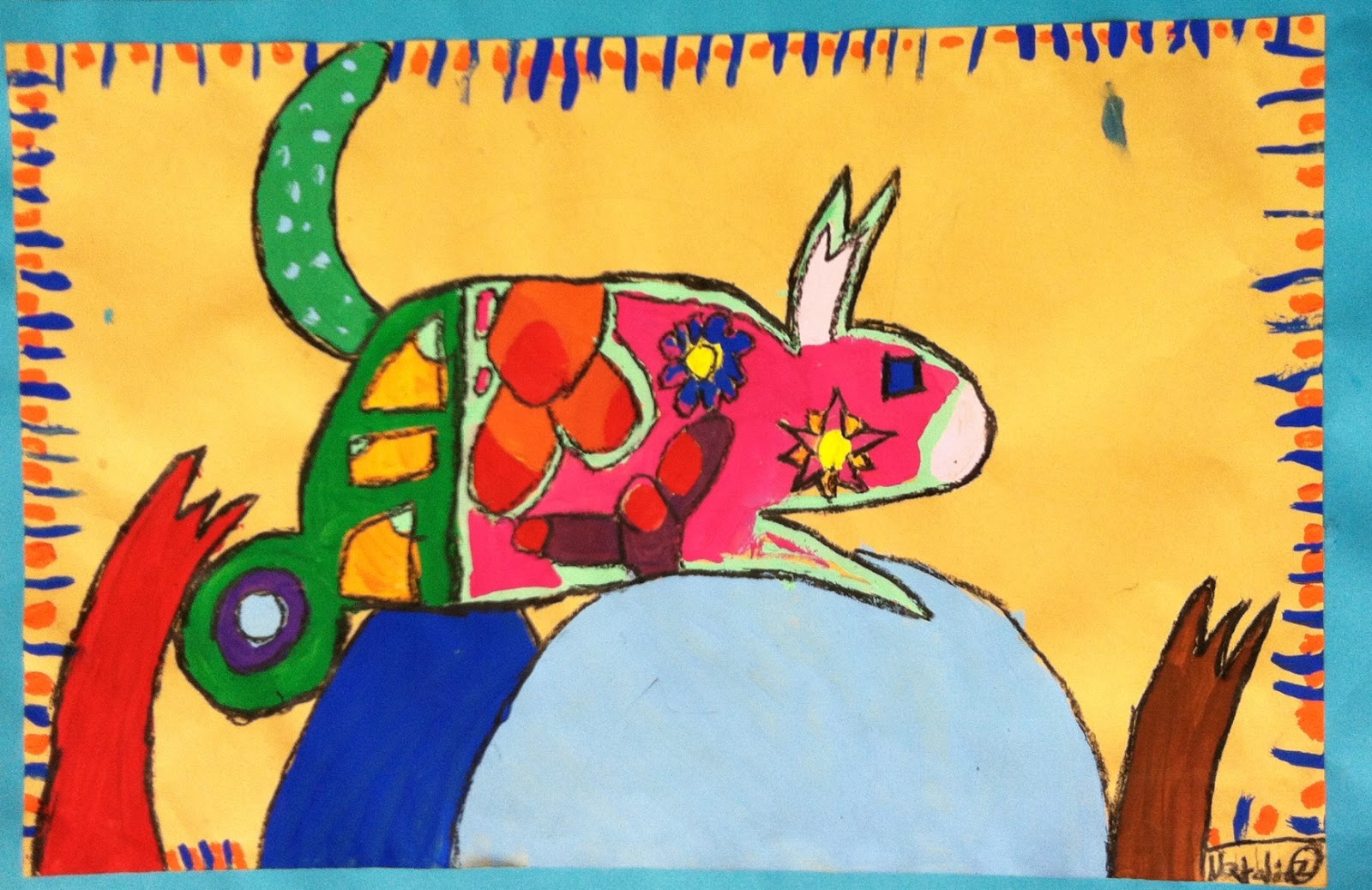 ART with Mrs. A: Norval Morrisseau and 3rd Grade Animal Paintings