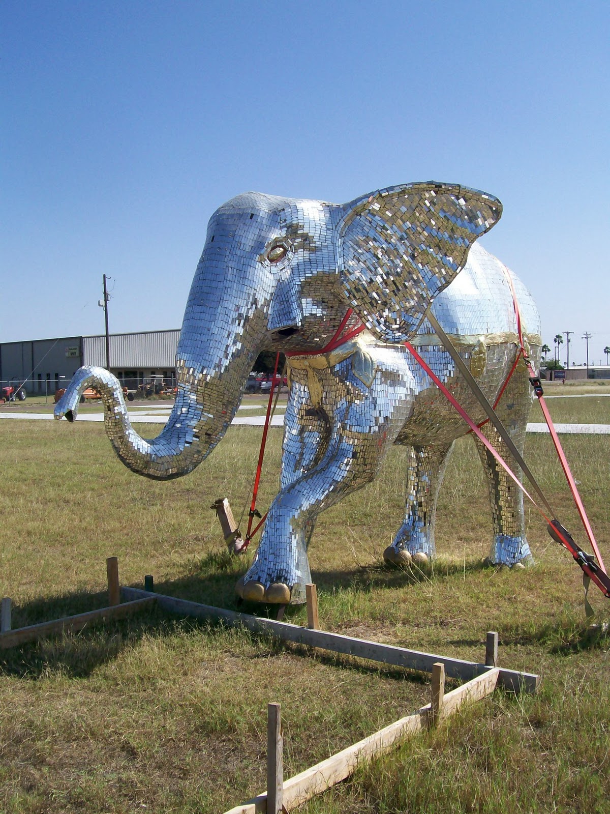 lynnesfinds: Mirror mosaic elephant and a French chair!!!