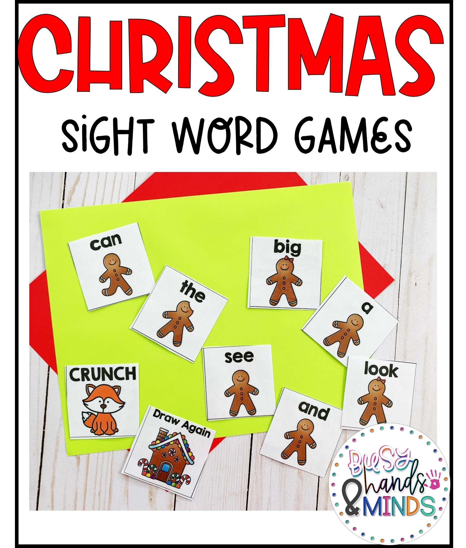 Christmas Sight Word Practice | Busy Hands and Minds