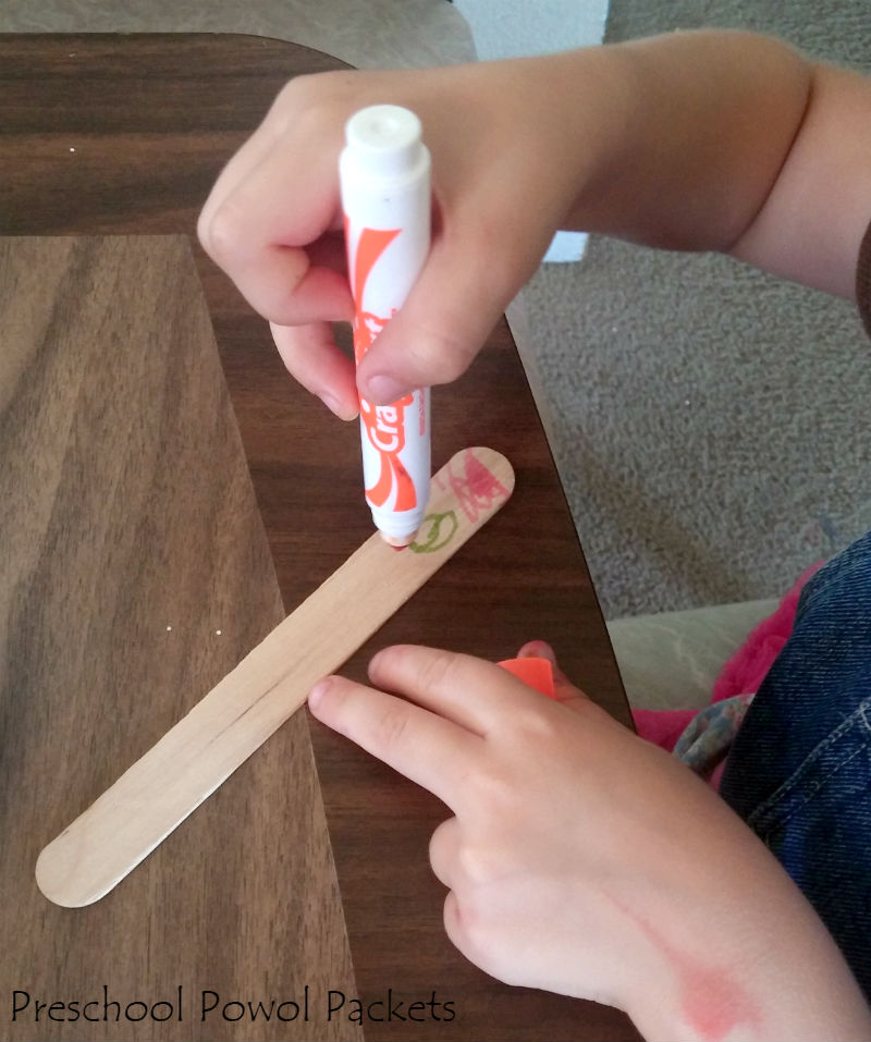 Pattern Sticks Preschool Activity | Preschool Powol Packets