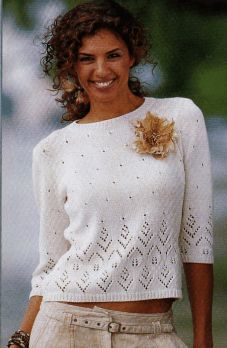 Irina: Lace Jumper. Patterns.