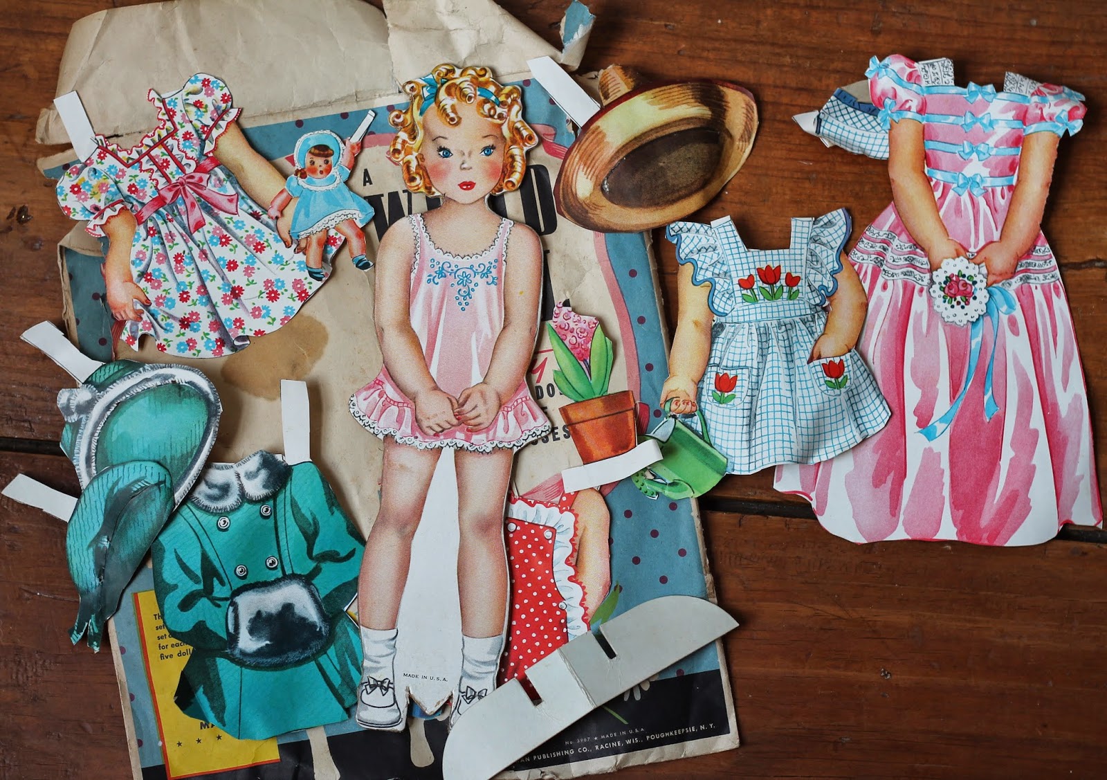 Helen and Her Daughters: Vintage Paper Doll