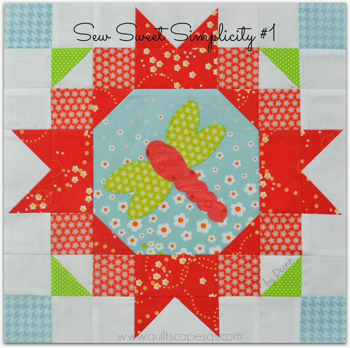 .Quiltscapes.: Sew Sweet Simplicity ~ Block #1