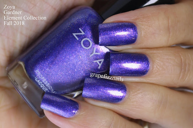 Grape Fizz Nails: Zoya Element Collection, Fall 2018