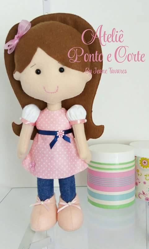 Molde boneca em feltro | Ver e Fazer