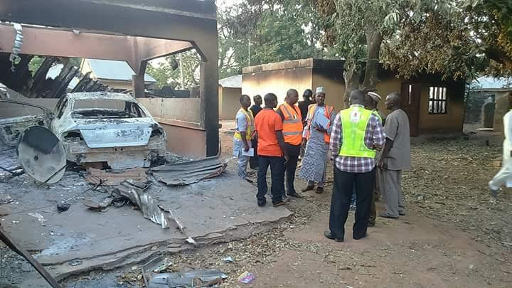 Photos show damage caused by unknown gunmen attacks in some communities ...