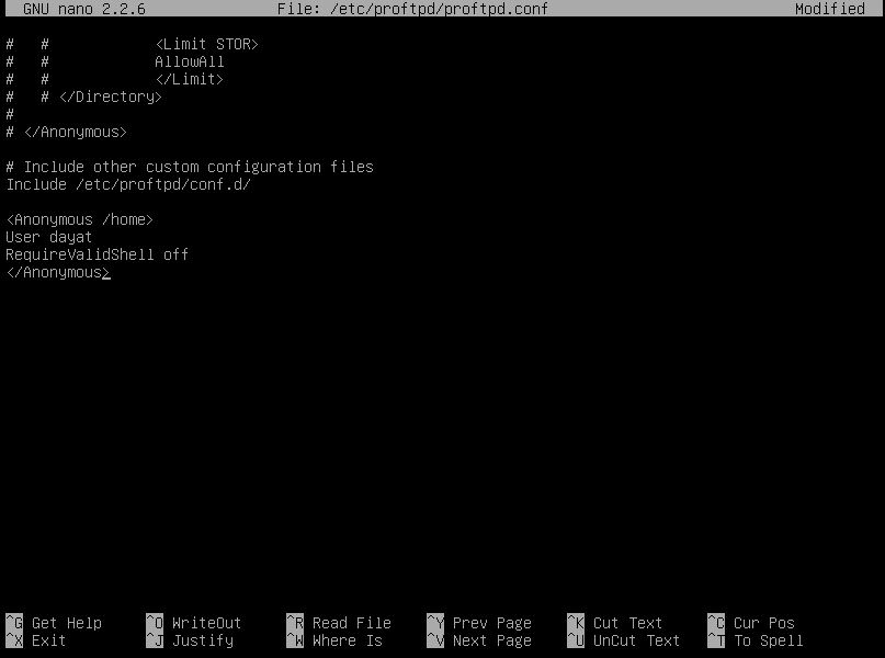 Konfigurasi SSH dan FTP Server