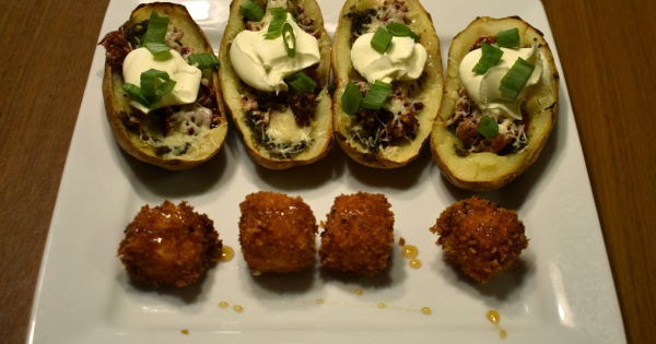Parmesan and Sausage Potato Skins