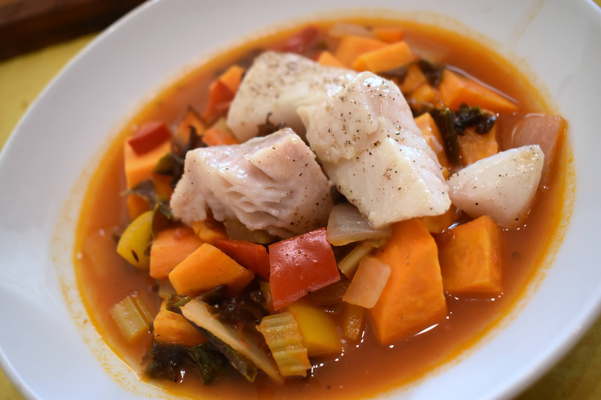Caldo de Peixe (Cape Verdean Fish Stew) #FishFridayFoodies