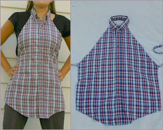 Crafty Nerdy Nurse: Tutorial: Dress Shirt Aprons