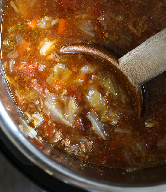 Chunky Beef, Cabbage and Tomato Soup - Ryan's Healthy Recipes