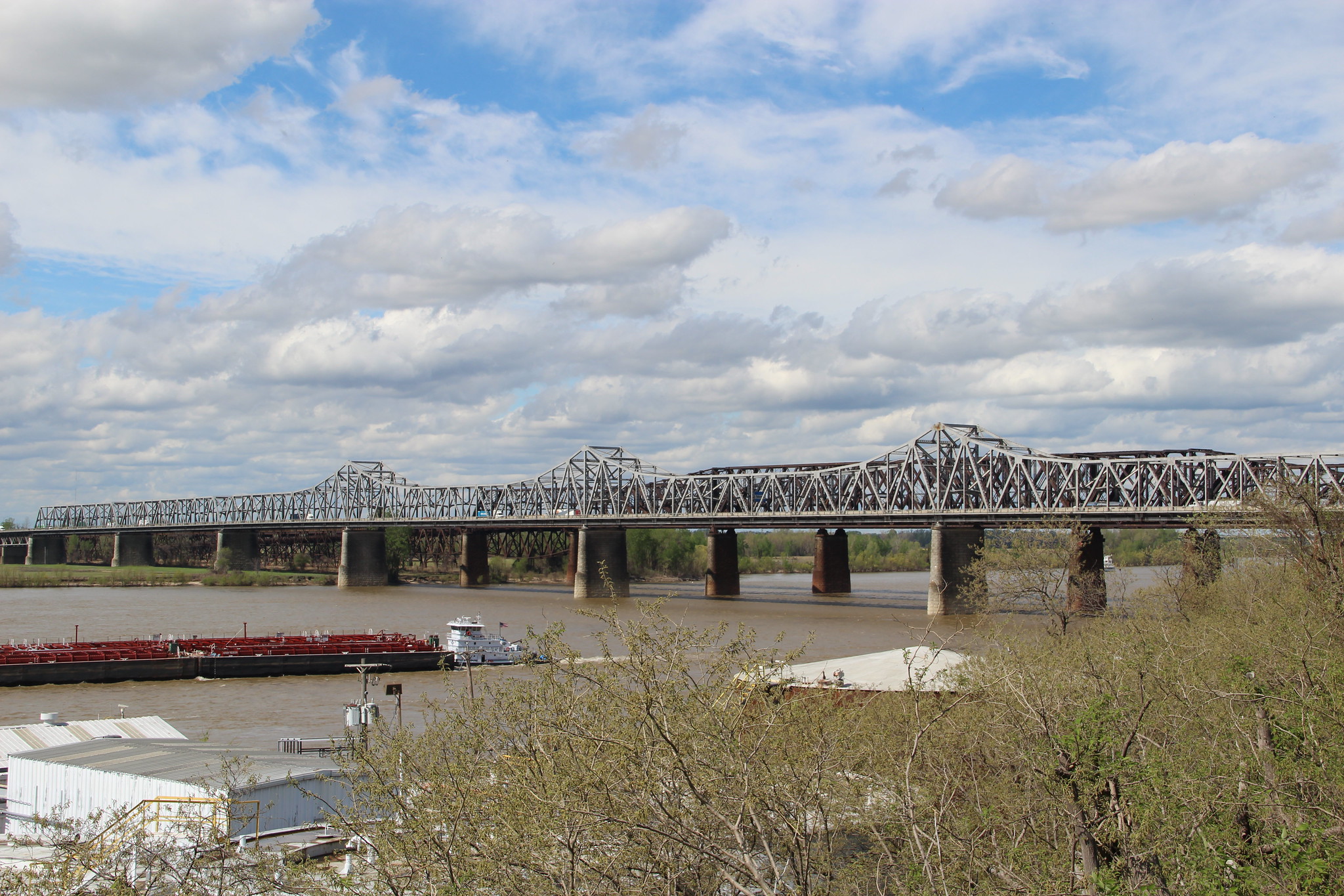 Industrial History: 1949+1984 I-55(+US-40) Bridge over Mississippi ...