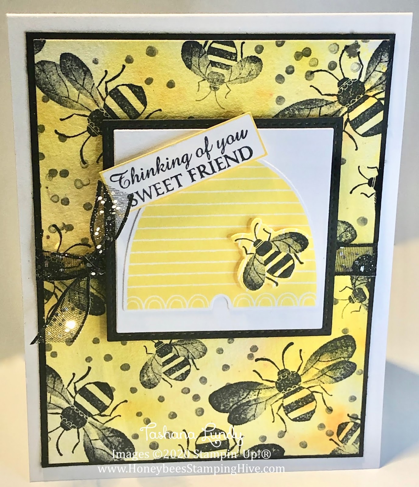 `: Honey Bee Trio of Cards