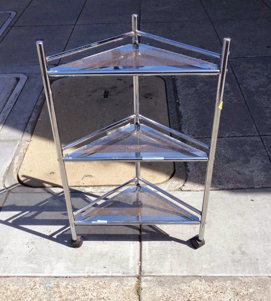 UHURU FURNITURE & COLLECTIBLES: SOLD Corner Cart on Wheels - $12