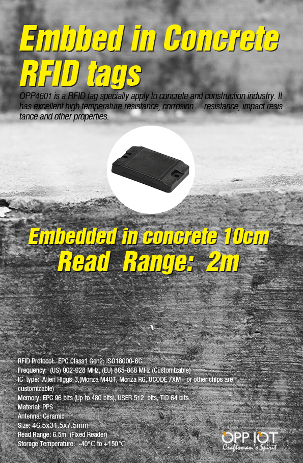 OPP IOT Focus on UHF RFID tags design and manufacture: Concrete ...