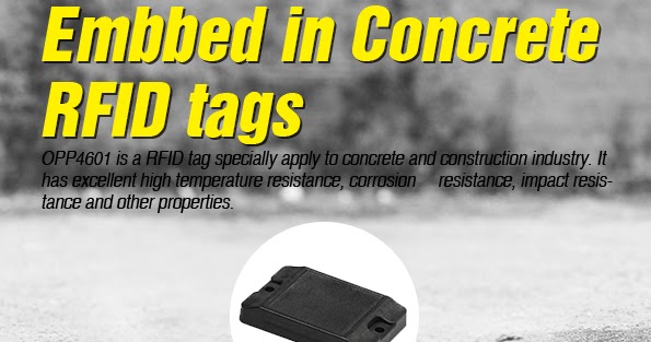 OPP IOT Focus on UHF RFID tags design and manufacture: Concrete ...