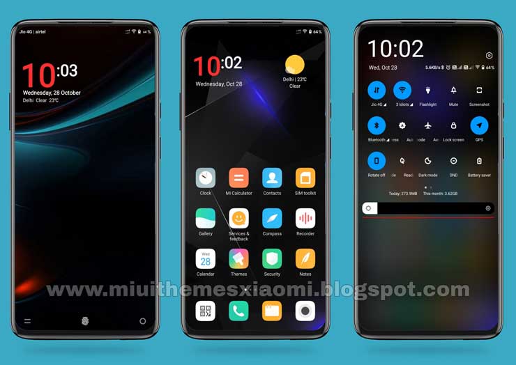 BluOS MIUI 11 Theme For Xiaomi Redmi Mobile | MIUI Themes
