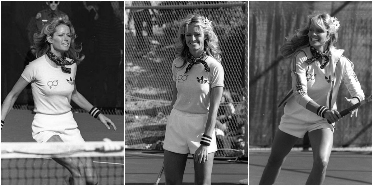 Farrah Fawcett Attending the “Celebrity Battle of the Sexes” Tennis ...