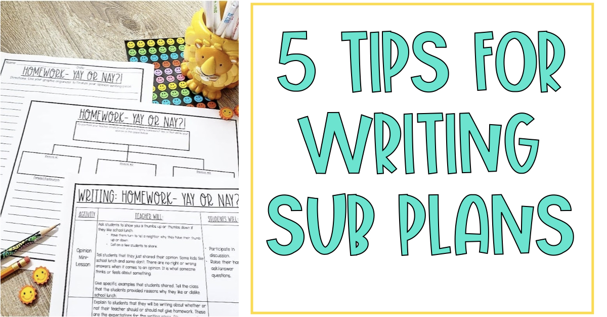 Teaching in Paradise: 5 Tips for Writing Sub Plans