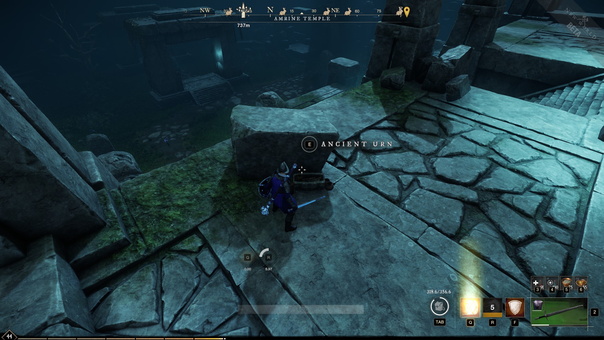 New World: Amrine Temple chest locations