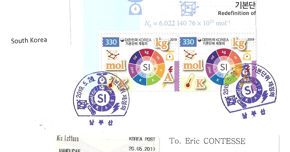 Mon Blog Timbré: "Redefinition of the SI Base Units 2019" stamp on FDC ...