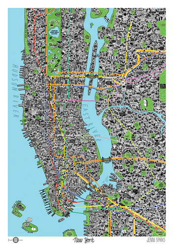 // M: nyc illustrated maps