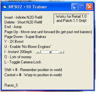 cheat NFS trainer | LAKSAMANA LESMANA