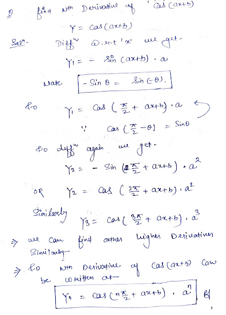 Nth Derivative Of Cos(ax+b)| Engineering Mathematics Example - Math Traders