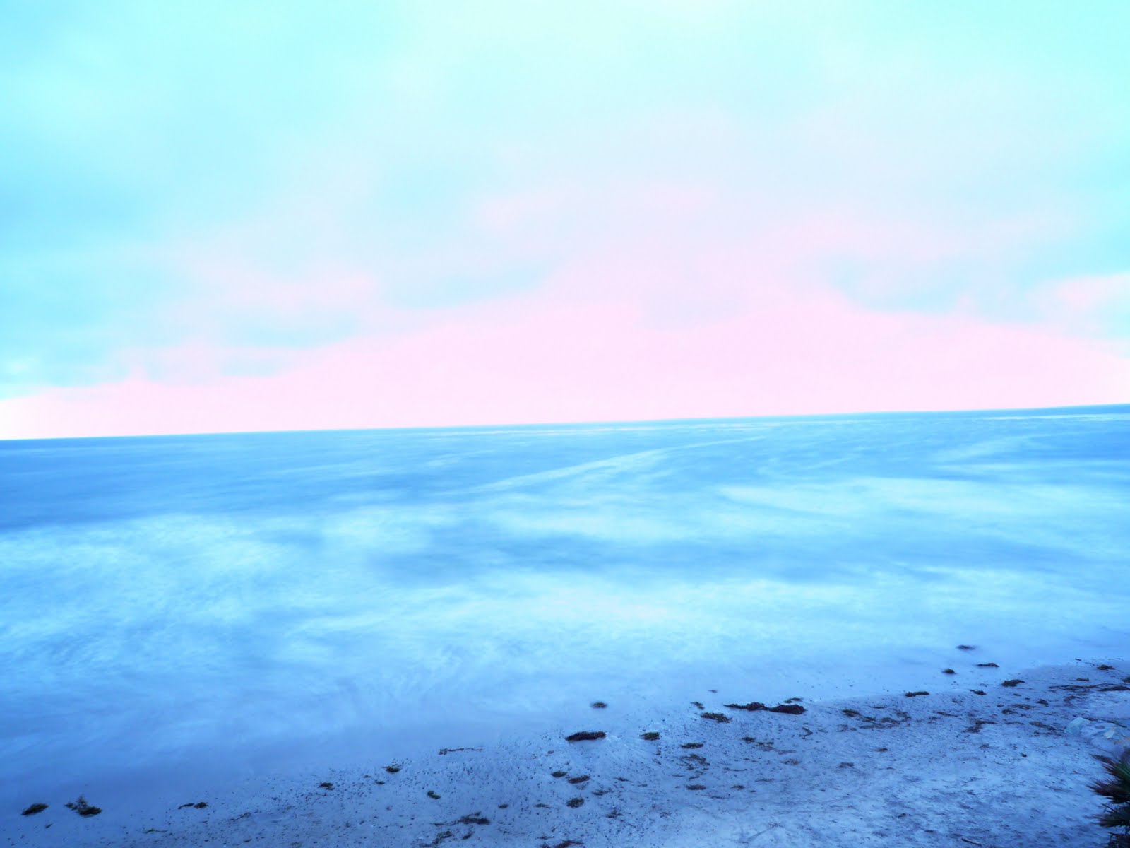 the flurry and the beat: calm blue ocean