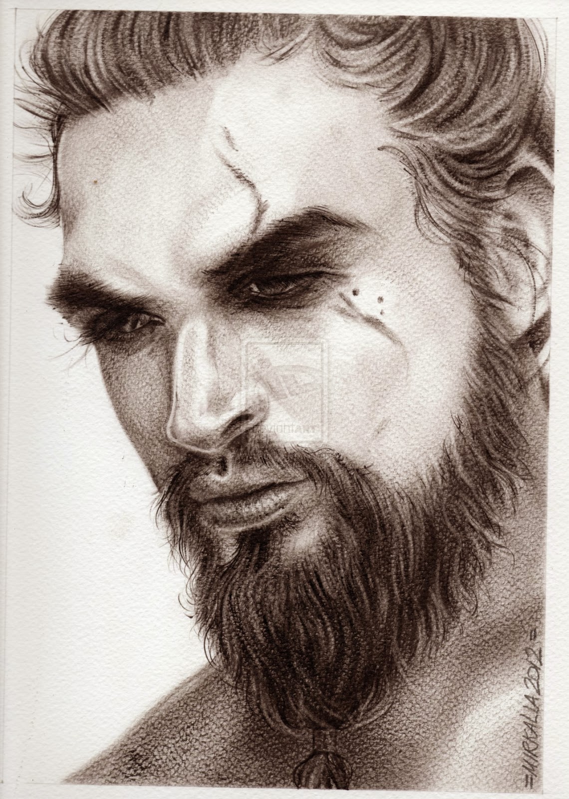Game of Thrones Art: Game of Thrones Khal Drogo Art