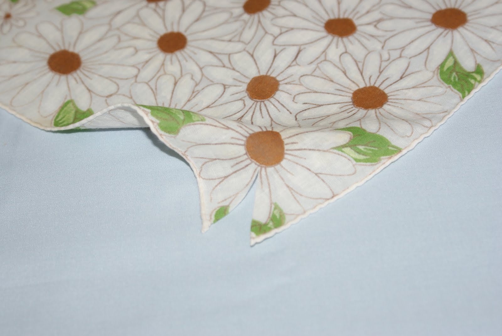 At Home with Natalie: Handkerchief Flower Pins