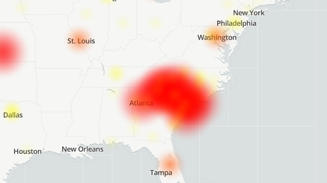 Major AT&T Wireless Outage For Customers in South East