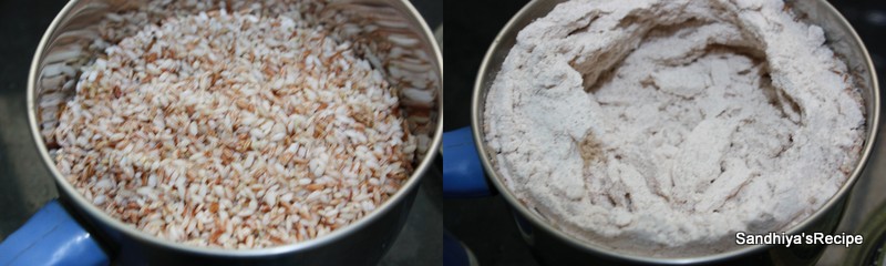 Sandhiya's Cookbook: Rice flour | Red rice flour | Home made Rice flour ...